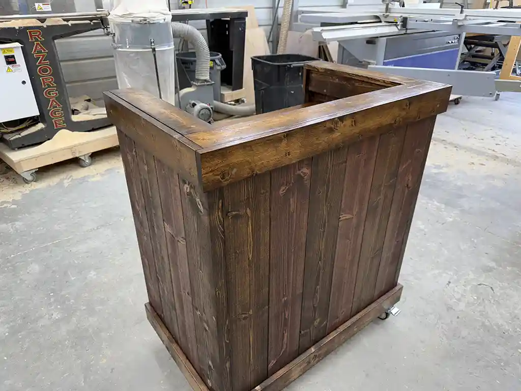 Mobile Hostess Stand with 3 shelves - foo-BARS