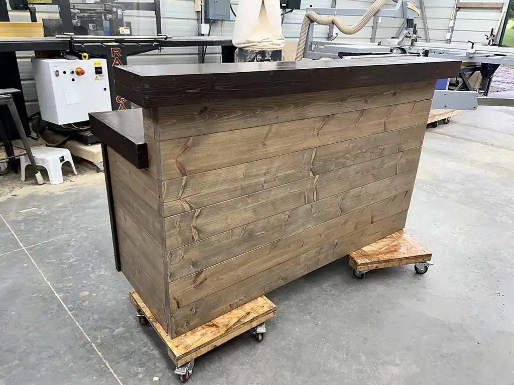 Hello Shabby 2 level, L shape – Reception Desk - foo-BARS